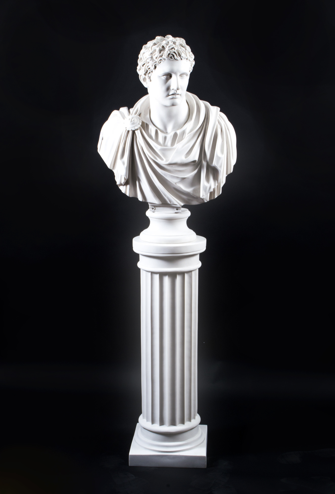 Marble Bust On Pedestal Ref No 02943a Regent Antiques