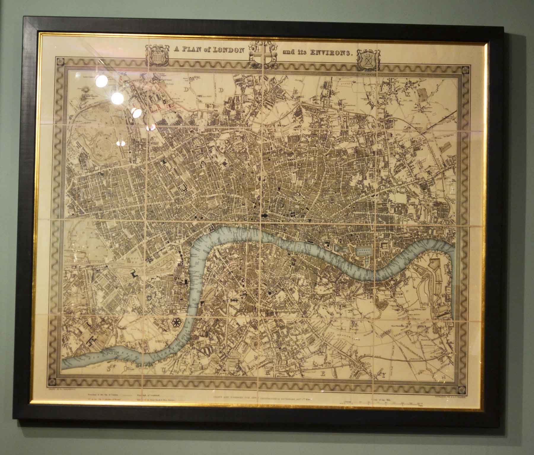 Folding Map of London & | Ref. no. 03626 | Regent Antiques