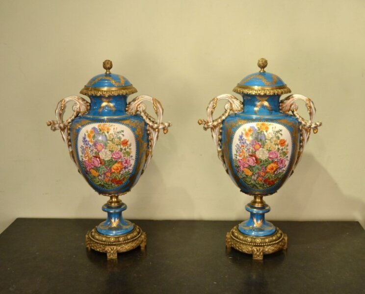 Large Pair Hand Painted | Ref. no. 05132 | Regent Antiques